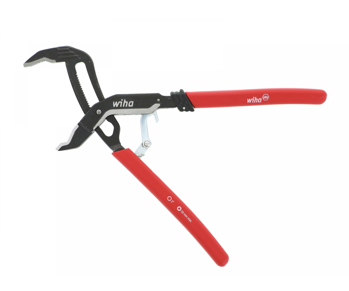Wiha 10" Auto Lock Adjustable Pliers - Vinyl Grip (32637) | JB Tools
