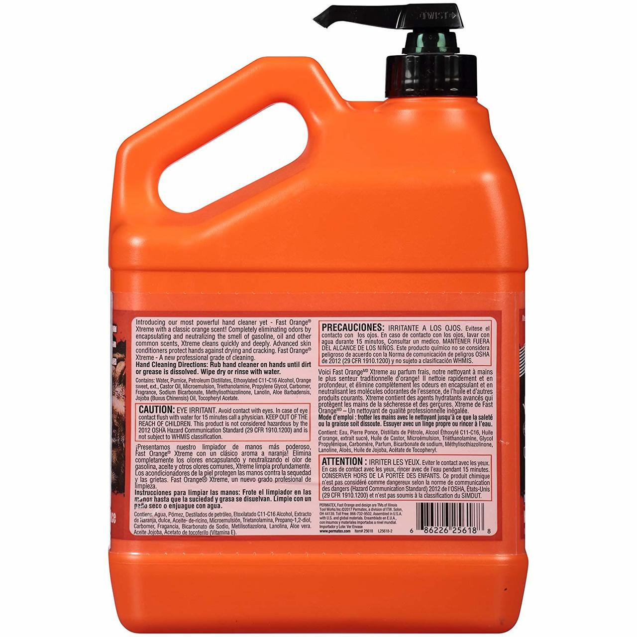 Permatex 25618 Fast Orange Xtreme Hand Cleaner, 1 gallon | JB Tool Sales