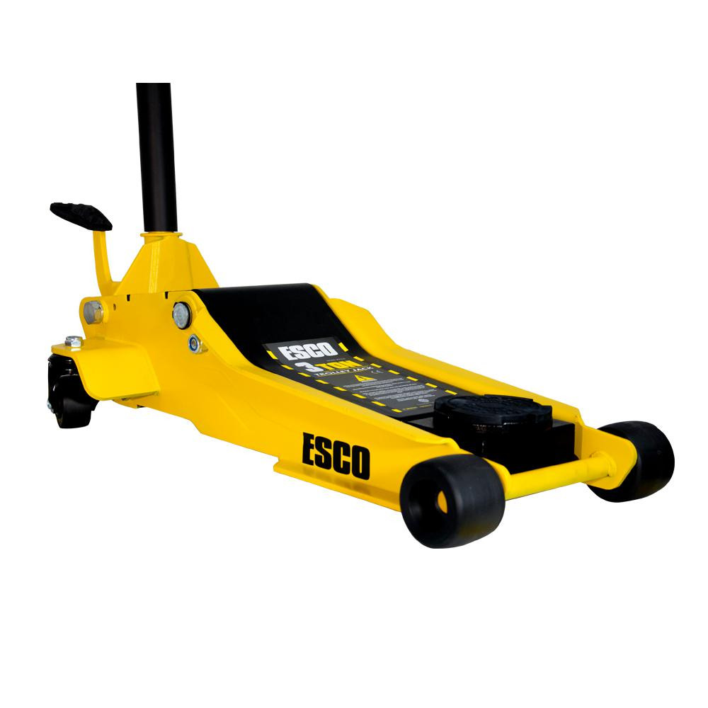 Esco Equipment 90521 3 Ton Pro Series Floor Trolley Jack, Low Profile ...