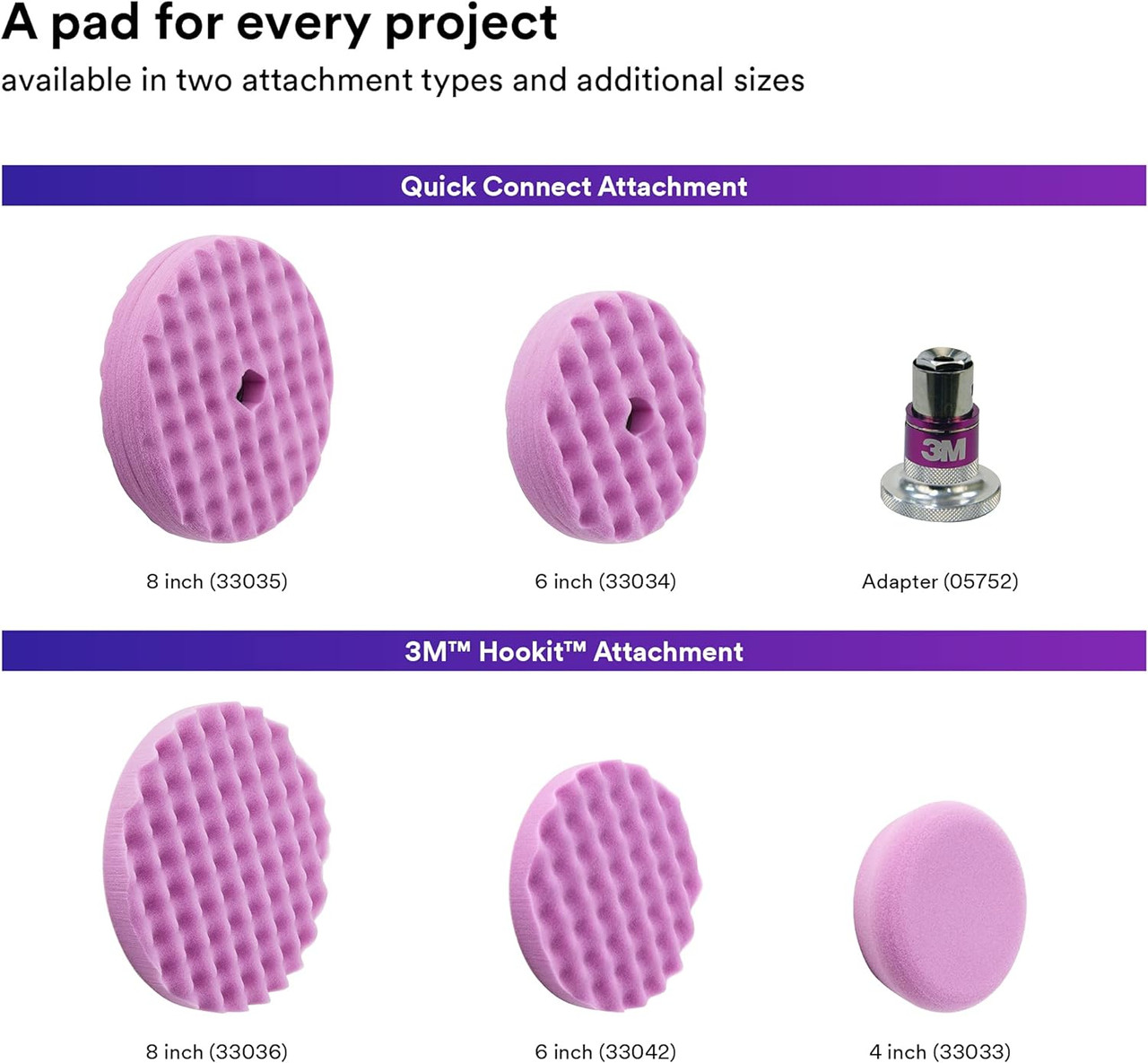 3M 6" Perfect-It Hookit 1-Step Foam Finishing Pad (33042) | JB Tools