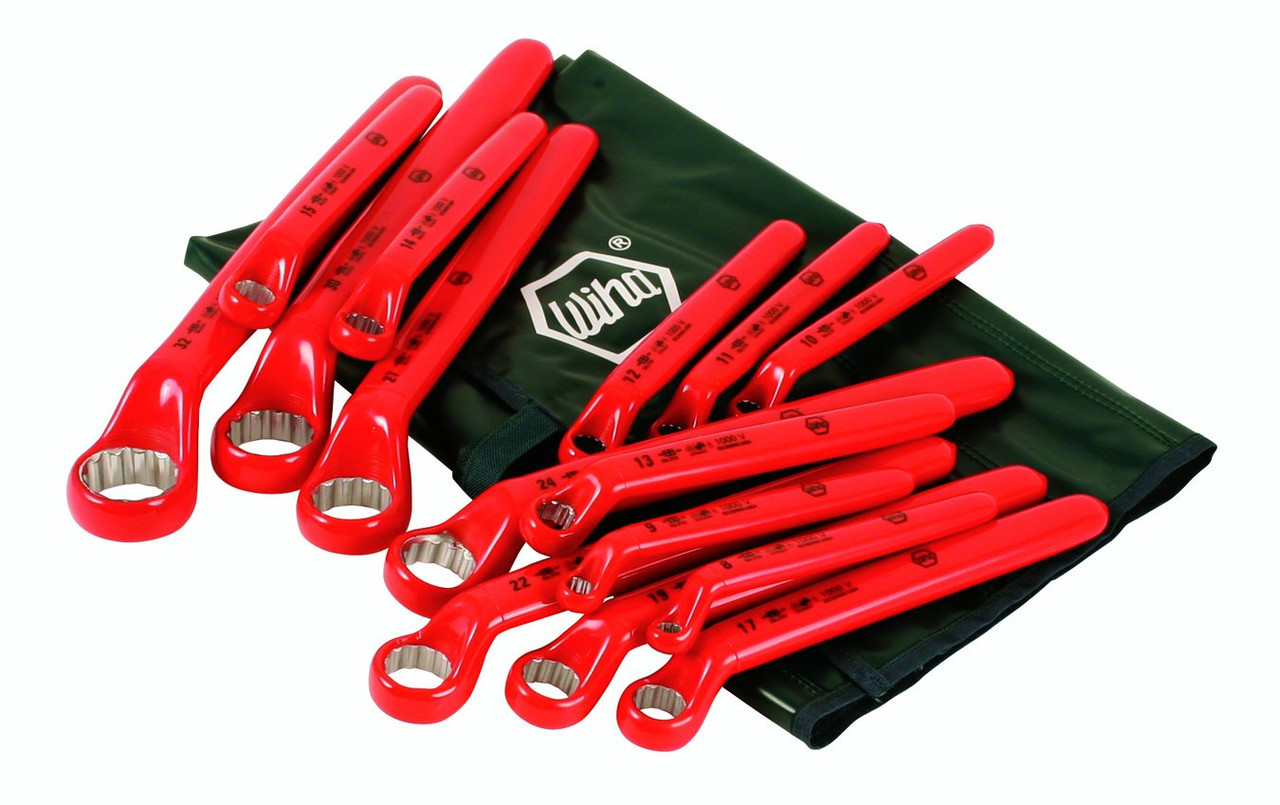 Wiha Insulated Deep Offset Wrench 16-Piece Metric Set (21093) | JB Tools