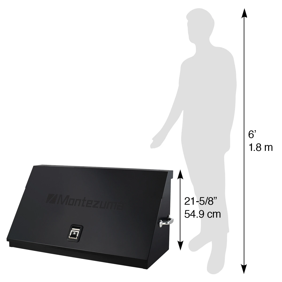 Montezuma DX411FB 41 x 18 in. Steel Triangle Tool Box | JB Tools
