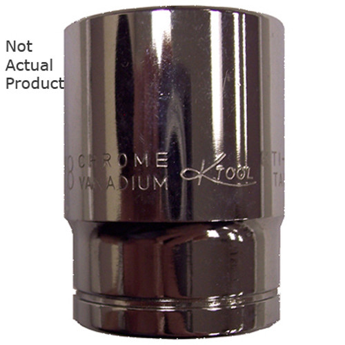K Tool 23142 Chrome Socket, 1/2" Drive, 1-5/16", 6 Point, Shallow | JB ...