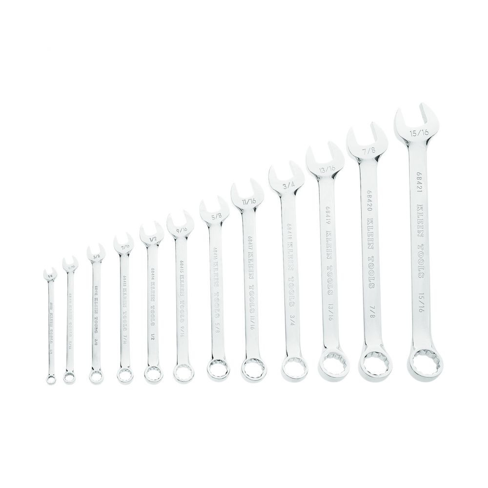 Klein Tools 68404 Combination Wrench Set, 12-Piece | JB Tools