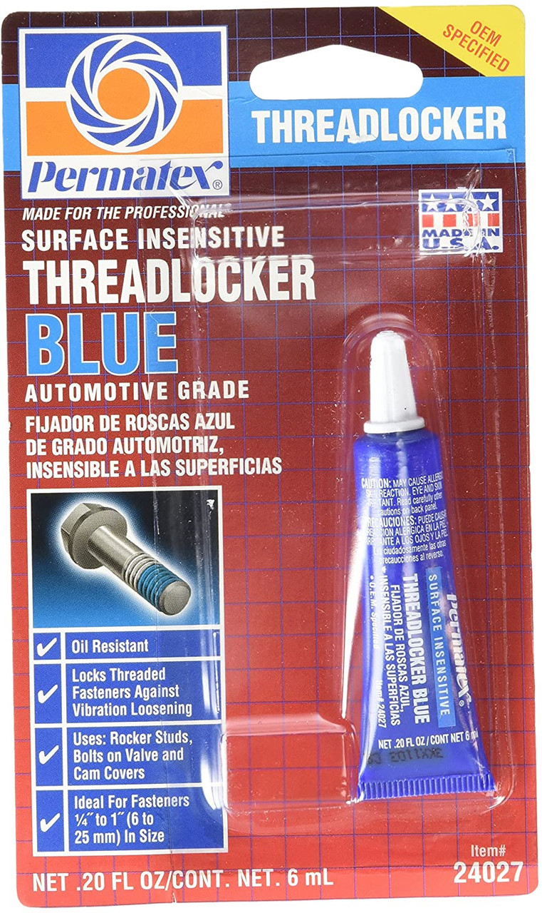 Permatex oppervlakte-ongevoelig schroefdraadborgmiddel blauw (24027 ...