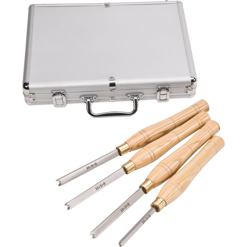 Shop Fox D3781 4 pc. HSS Beading Lathe Chisel Set | JB Tools