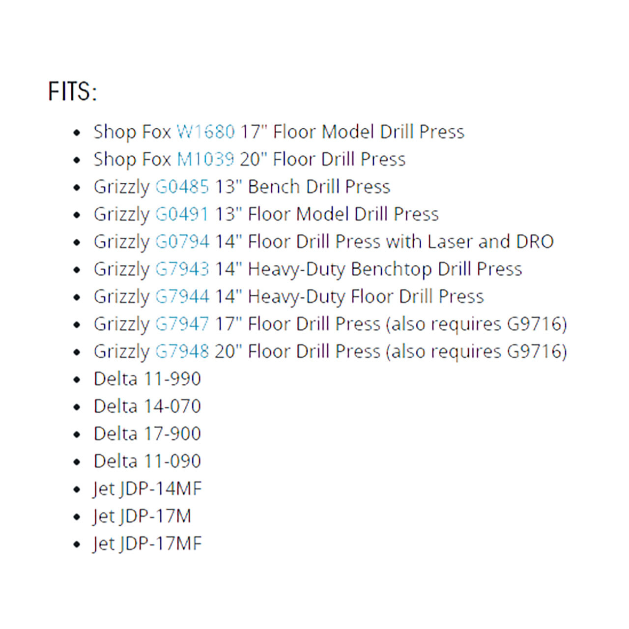 Shop Fox D4031 Mortising Attachment Kit For Drill Presses | JB Tools