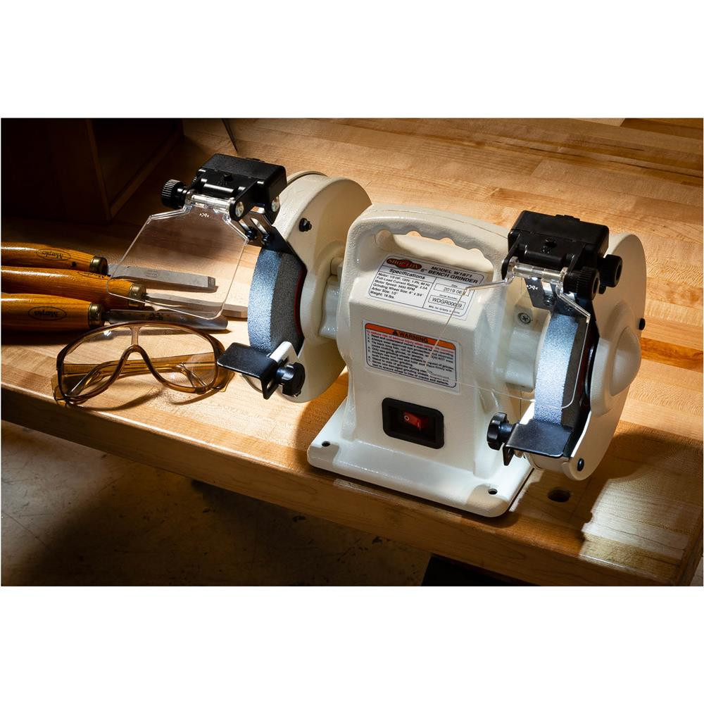Shop Fox W1871 6" Portable Bench Grinder with LEDs | JB Tools
