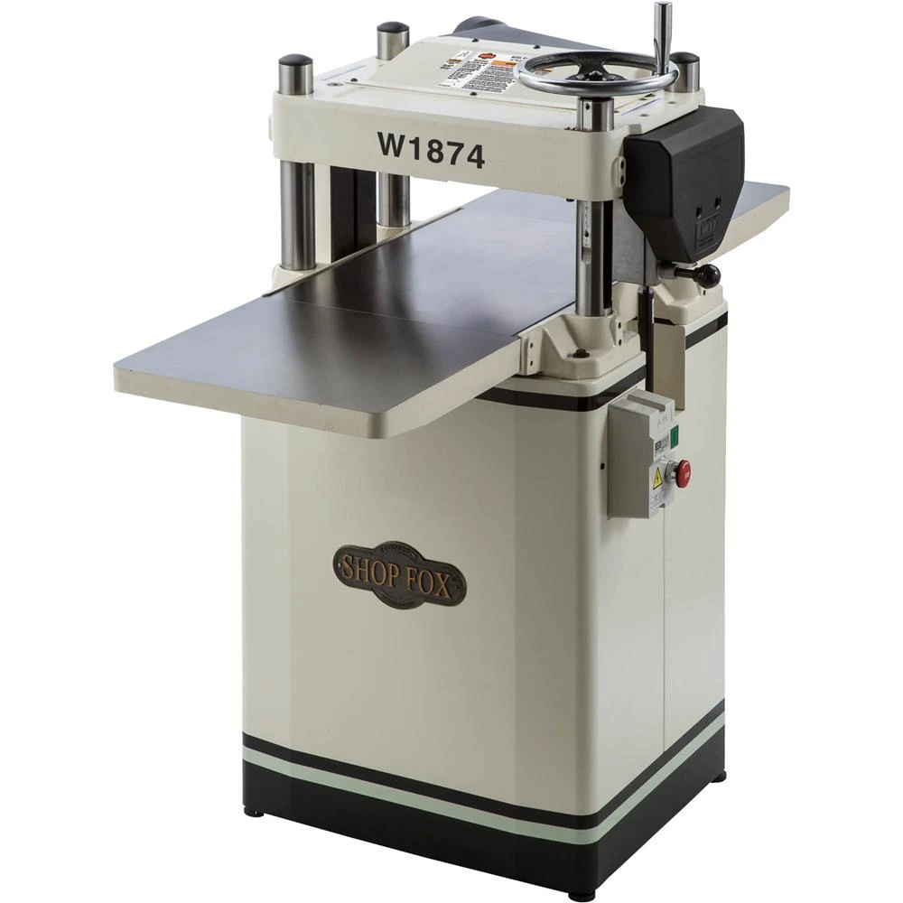 Shop Fox W1874 15'' 3 HP Fixed-Table Planer w/Helical Cutterhead | JB Tools