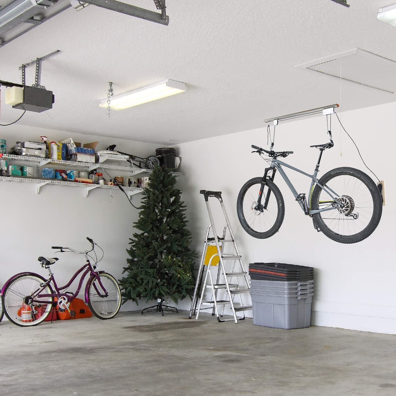Sportsman Series ALBLFT Ceiling Mount Aluminum Bicycle Lift | JB Tools