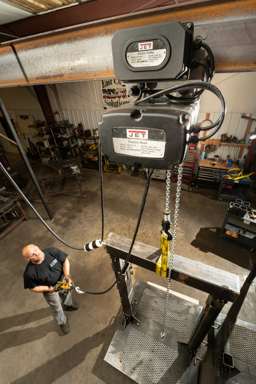 Jet TS200-030 3PH 2-Ton Electric Hoist w/ 30' Lift (140096) | JB Tools