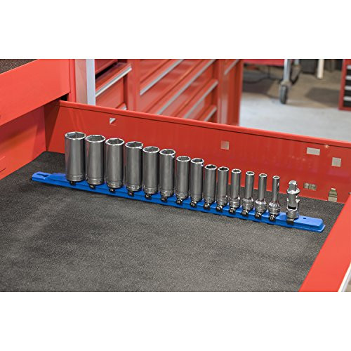 Ernst 8320 18 Socket Organizer with 18 Dura-Pro HD Clips - Red - 3/8 ...