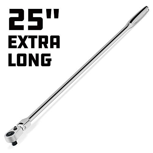 Powerbuilt Long Reach Ratchet Contour Handle 1/2" Drive Flex-Head ...