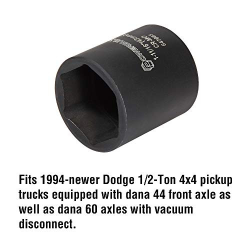 Powerbuilt 647093 Dodge Spindle Nut Socket, 1/2 Inch Drive 6 Point, 1 ...