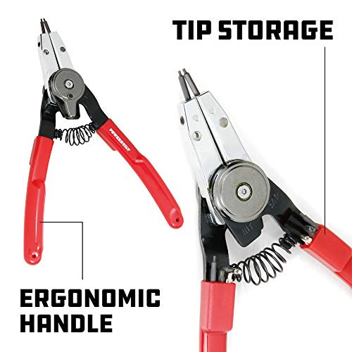 Powerbuilt 941456 Combo Switch Internal/External Snap Ring Pliers ...