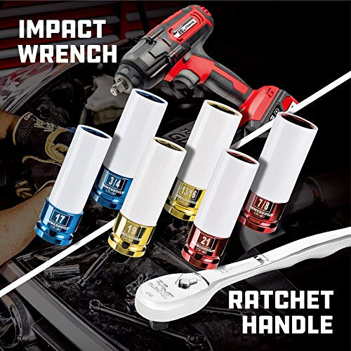 Powerbuilt 941039 1/2" Dr. Impact Rim Saver Socket, 17mm | JB Tools