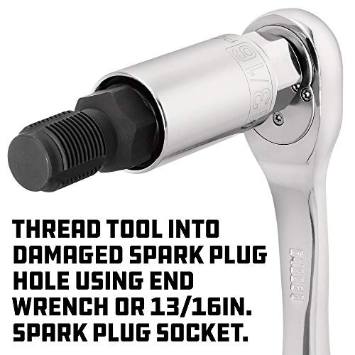 Powerbuilt 648422 14mm & 18mm Spark Plug Hole Rethreader | JB Tools