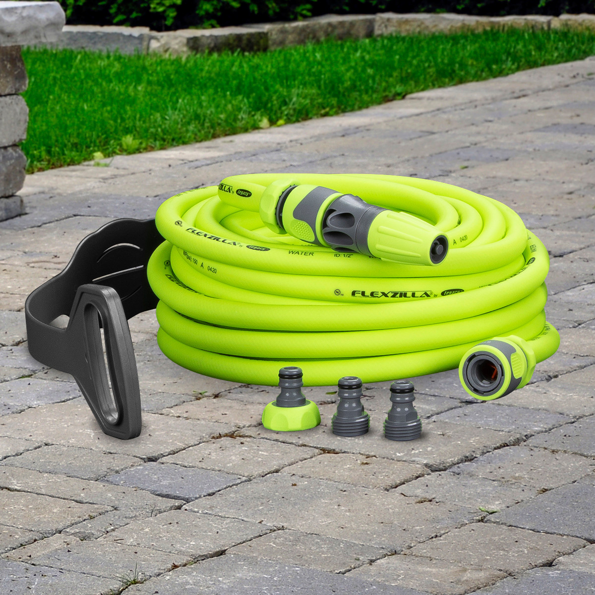 Flexzilla HFZG12050QN Garden Hose Kit with Quick Attachments, 1/2 in. x ...