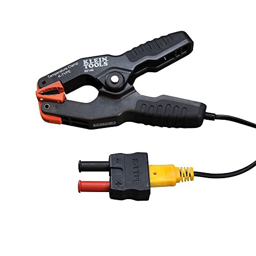 Klein Tools 69140 K-Type Thermometer, Pipe Temperature Clamp for HVAC ...