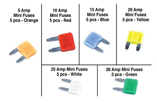 Performance Tool W5371 30-Piece Mini Fuse Assortment | JB Tools