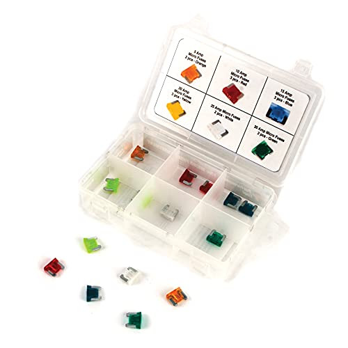 Performance Tool W5376 15-Piece Micro Fuse Assortment | JB Tools