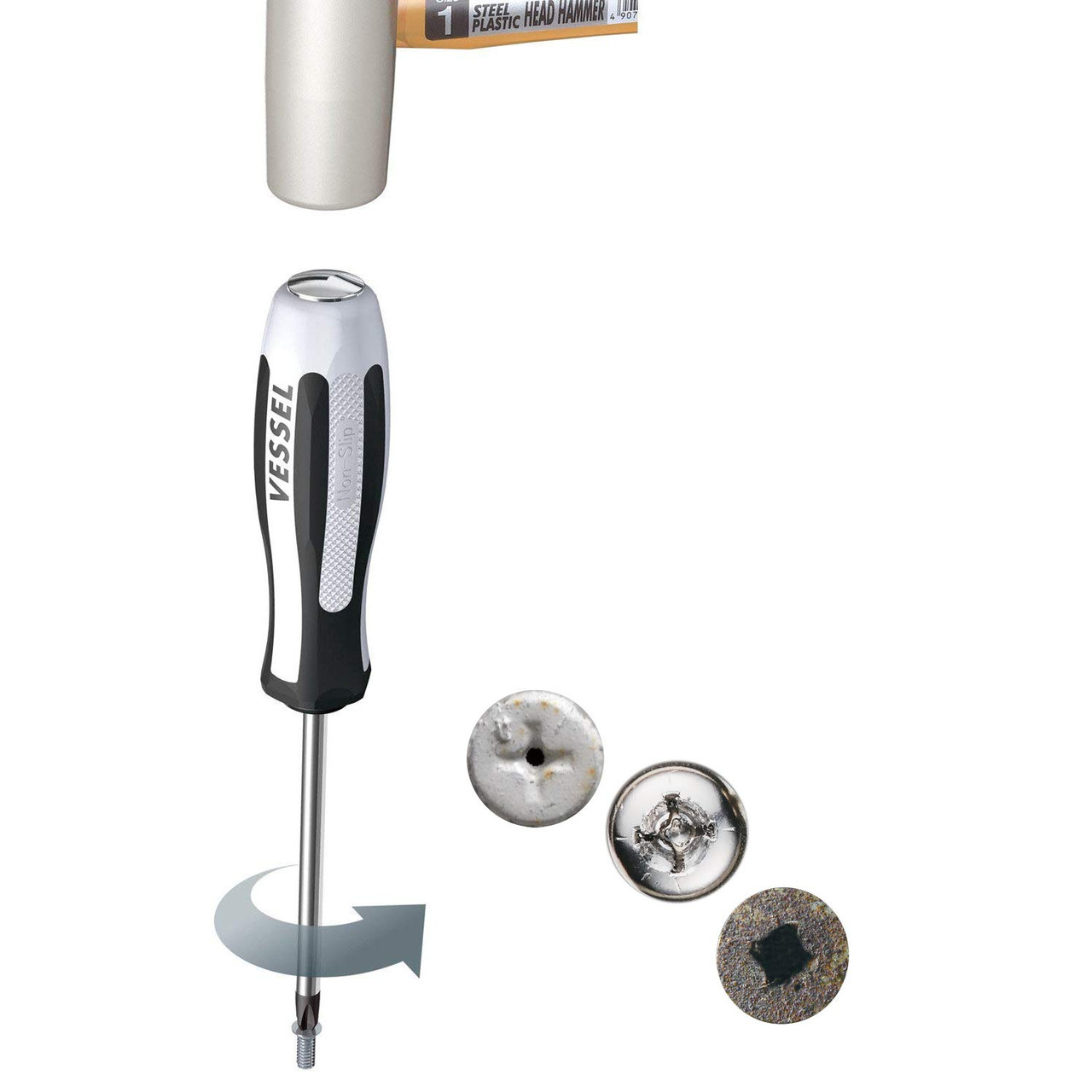 Vessel Megadora Impacta Impact Driven Screwdriver (980P3150) | JB Tools