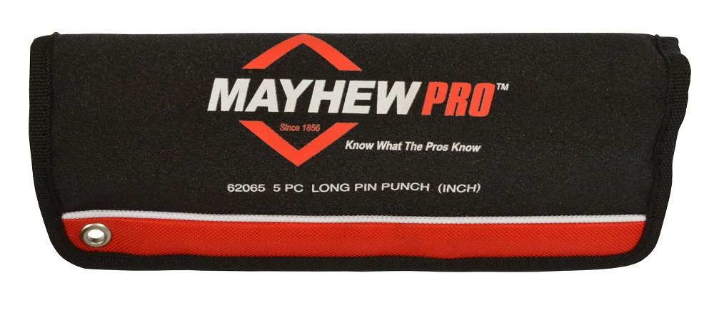 Mayhew 5-Pcs Black Oxide Finish Long Pin Punch Kit (62065) | JB Tools