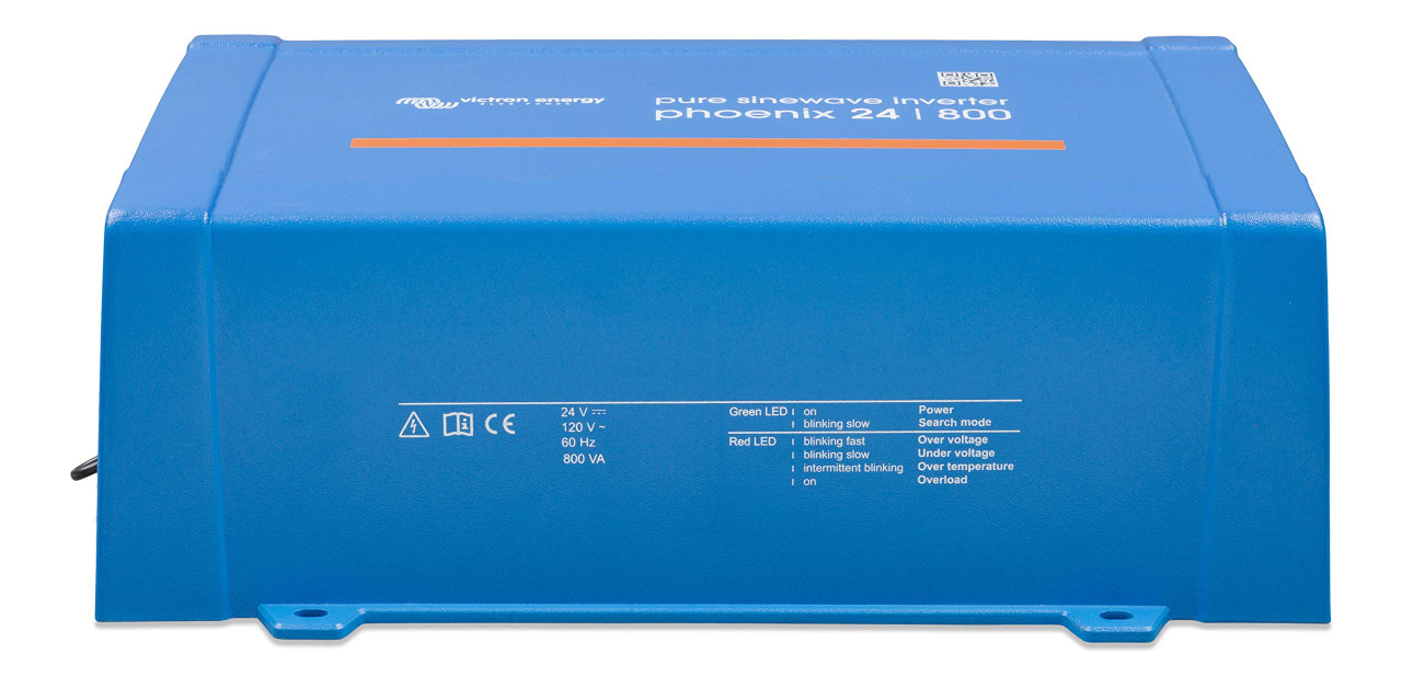 Victron Phoenix 800VA 24V 120V Pure Sine Wave Inverter (PIN241800500 ...