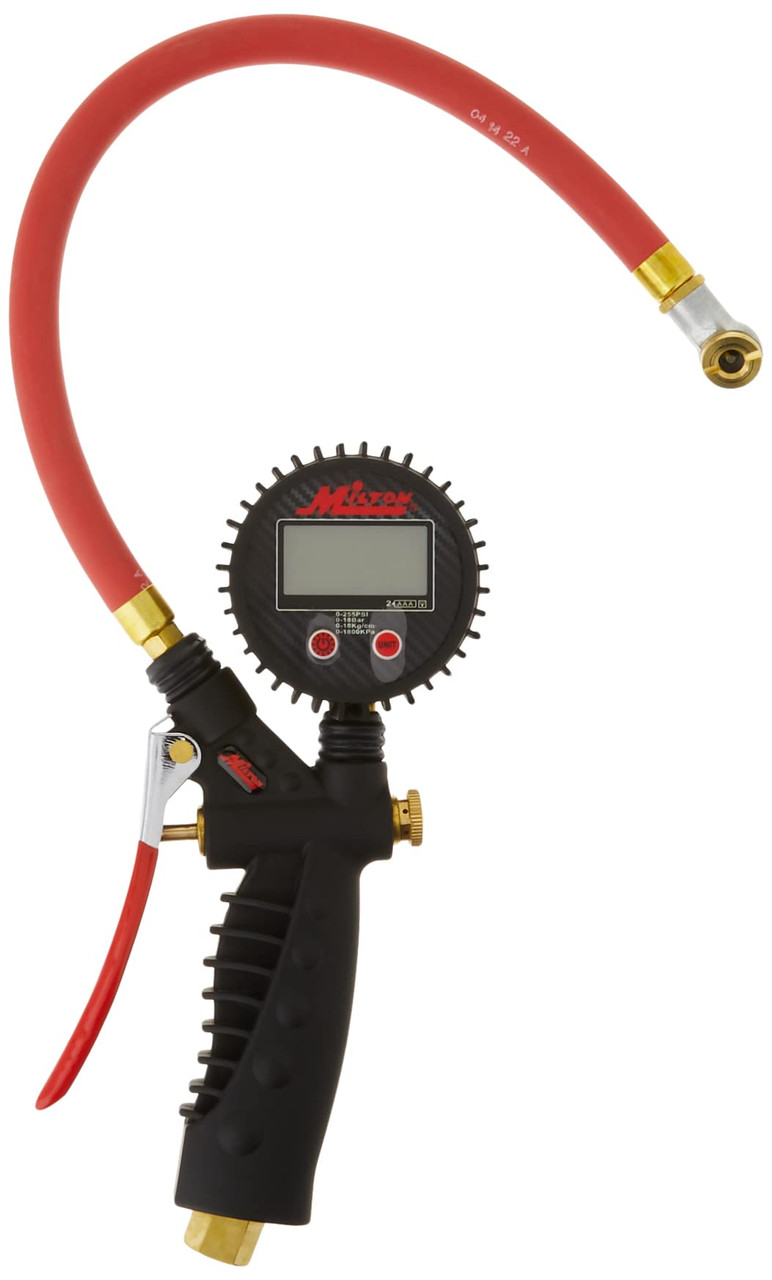 Milton S575D Pro Digital Tire Inflator with Pressure Gauge, 15" Hose ...