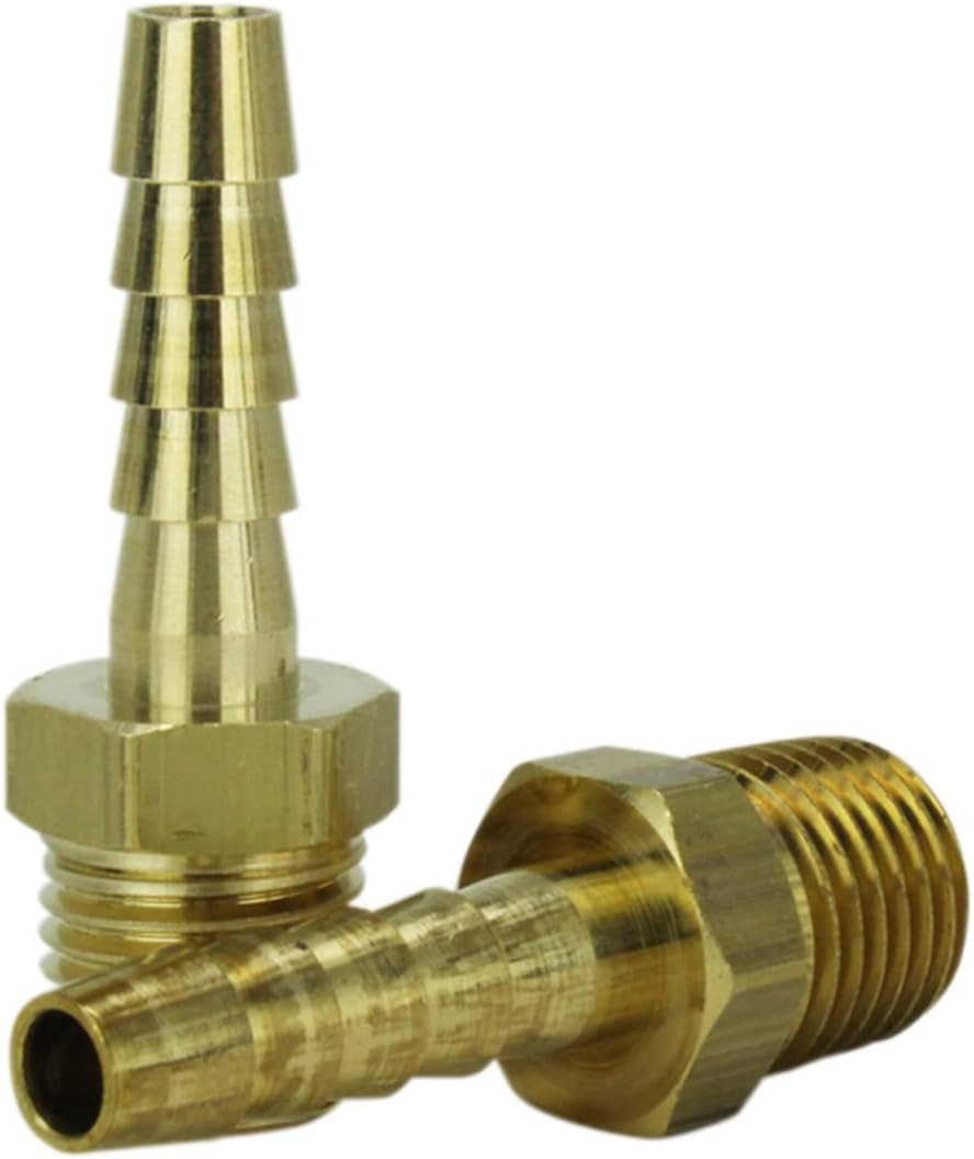 Milton S600 Hose End 1/4id 1/4npt Brass 2pk. | JB Tools