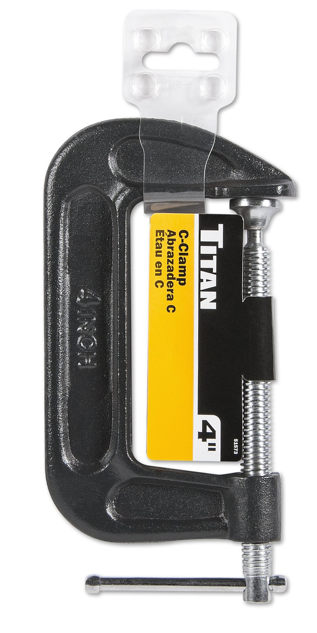 Titan Tools 4" Heavy Duty C-Clamp (51573) | JB Tools