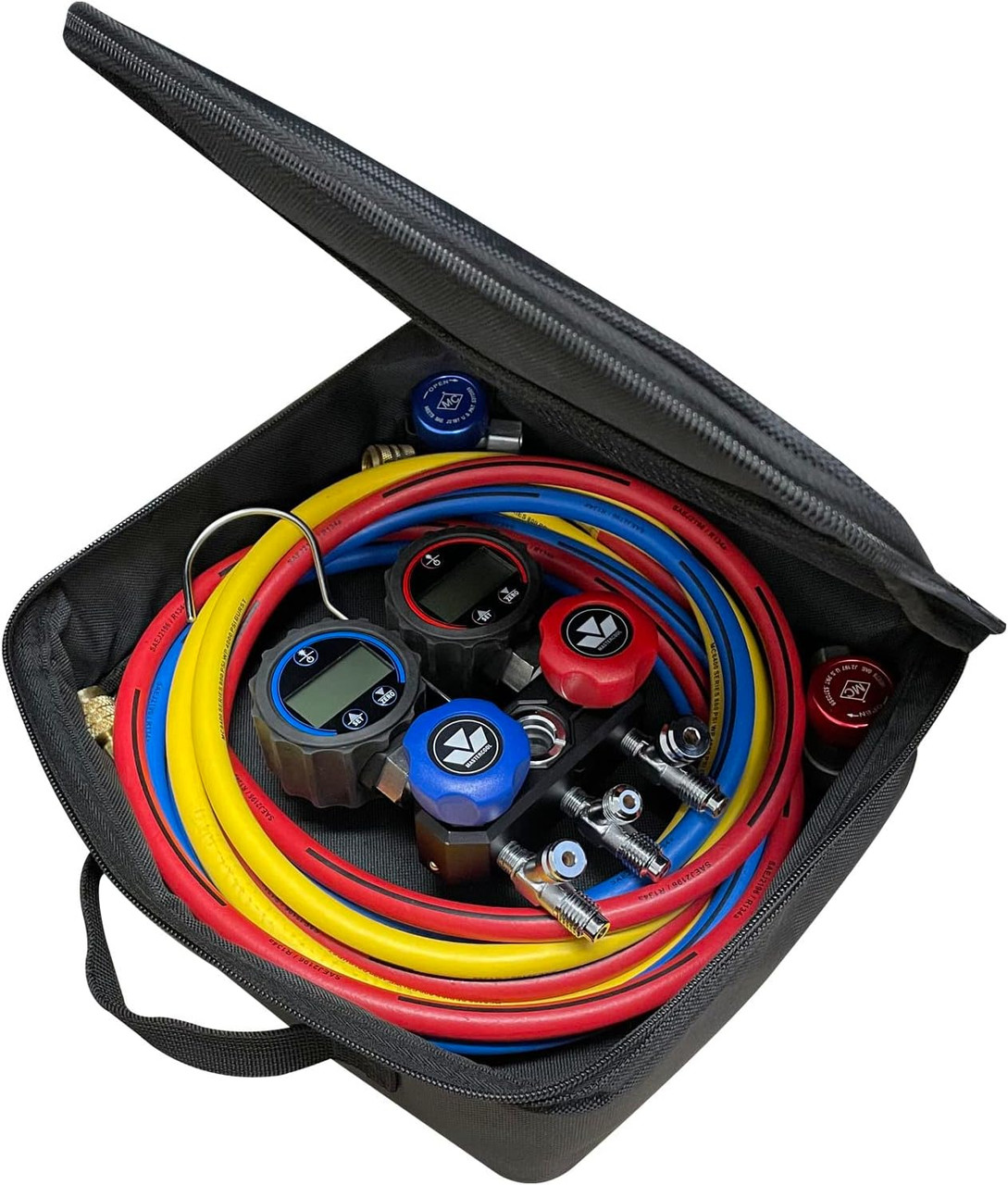 Mastercool Black Series Digital 134A Gauge Set 72" Hoses Manual (84472 ...