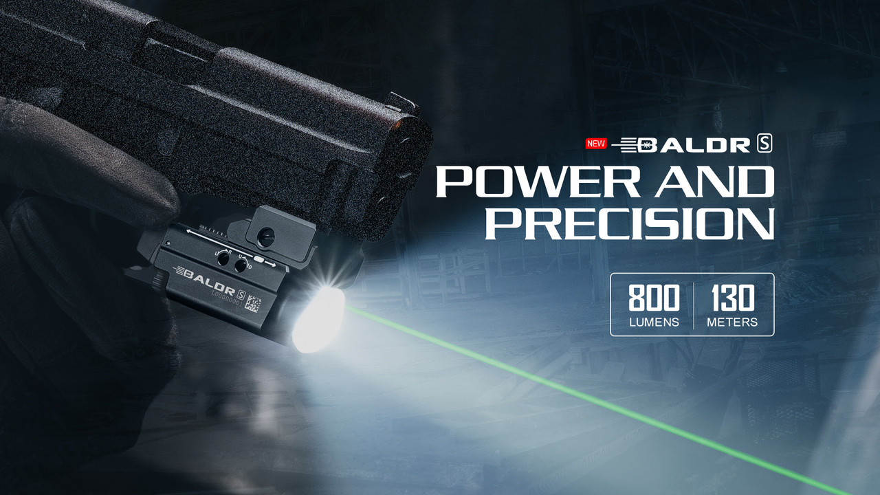 OLight Baldr S Desert Tan Weapon Light, 800 Lumen 130m (6972378123176 ...