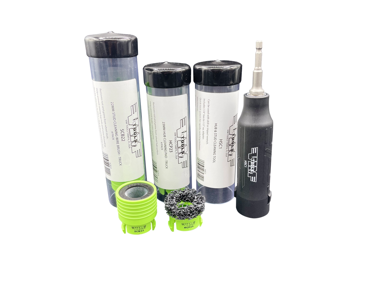 VIM Tools Hub & Stud Cleaning Kit for Trucks (HSC200) | JB Tools