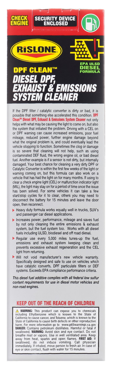 Rislone Diesel DPF, Exhaust and Emissions Cleaner 16.9oz (4744) | JB Tools