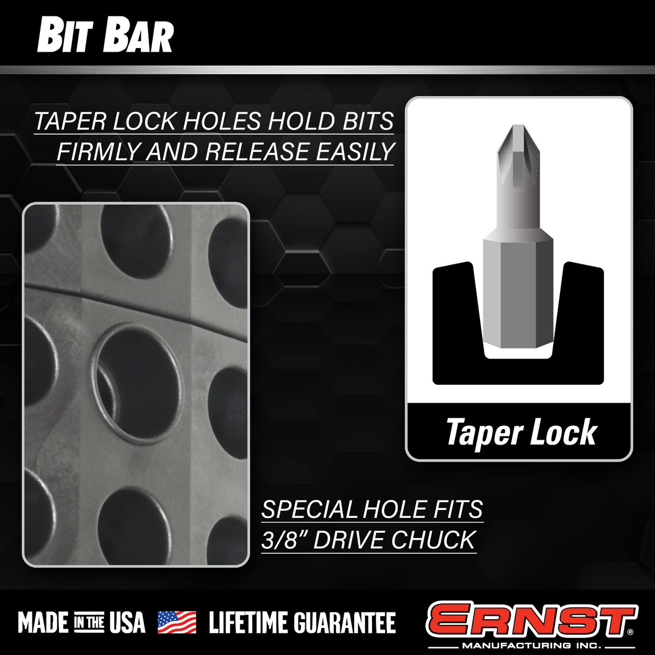 Ernst Manufacturing 30 Tool Magnetic Bit Buddy, 1/4" Hex Bit Holder ...