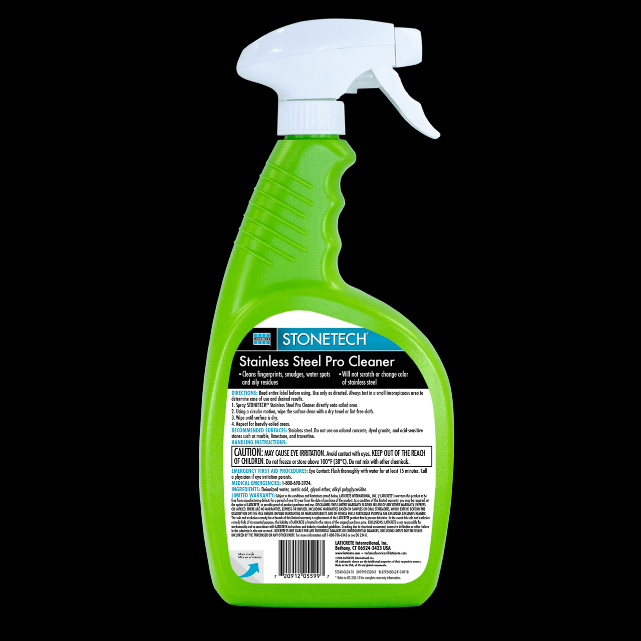 Stonetech Stainless Steel Pro Spray Cleaner, 24 Oz. (ST340-0624-10 ...