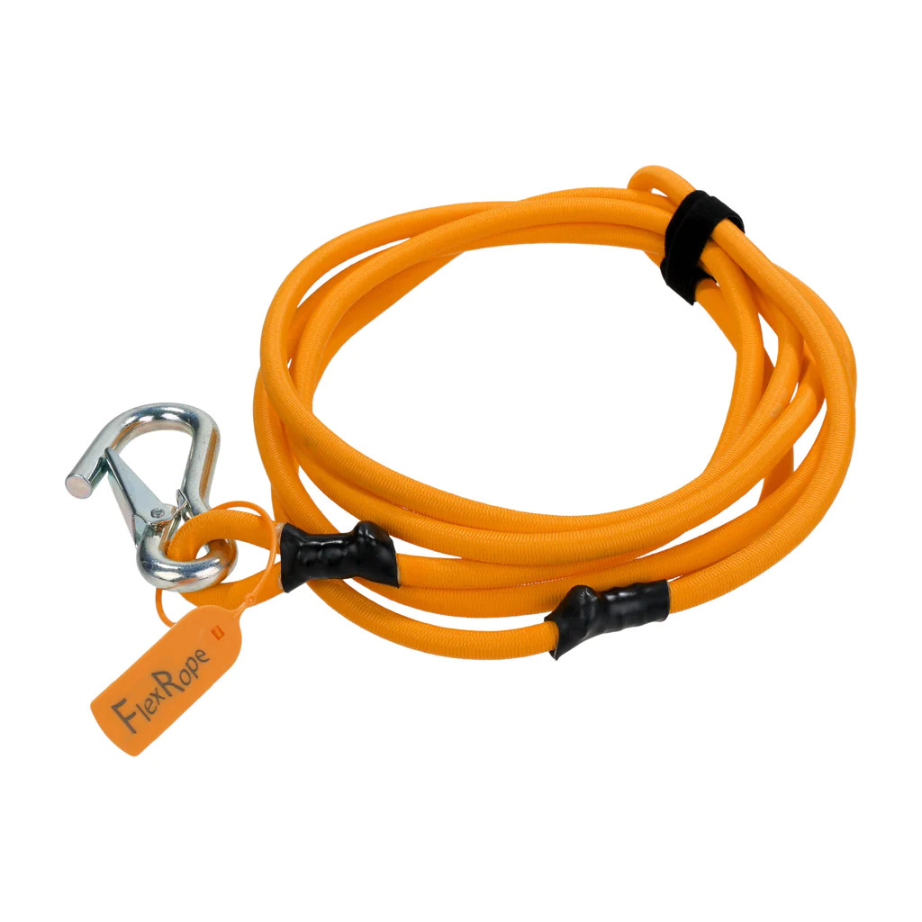 Seabolt FlexRope Boat Rope For Tie Off 10’ Spring Damping Orange (FLXRP ...