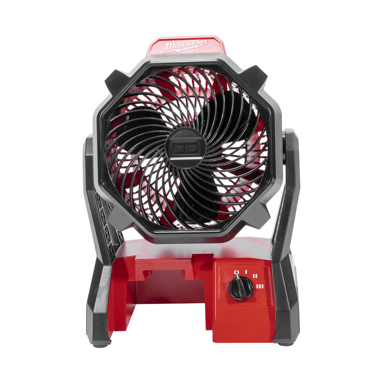 Milwaukee M18 Jobsite Fan 18-Volt Cordless 120-Degree Adjustable Head ...