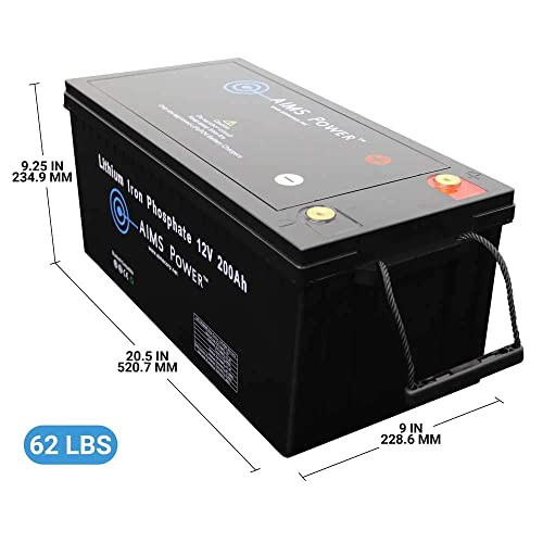 AIMS Power 12V 200Ah Lithium Battery with Bluetooth Monitoring ...