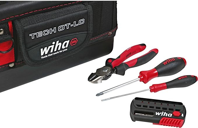 Wiha 11 Piece Veto RedStripe TECH OT-LC Open Tote Tool Kit (91239) | JB ...