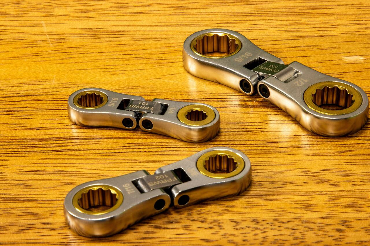 VIM Tools 3-Piece Flex Palm Ratchet Set - SAE (FPRWS100) | JB Tools