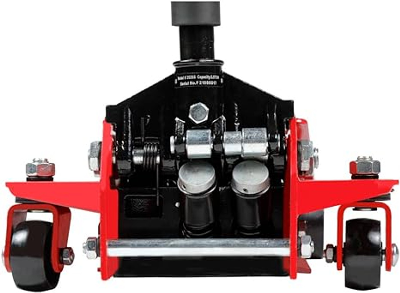American Forge & Foundry 3.5 Ton Heavy Duty Steel, Quick Lift Service Floor Jack with 2 Piece ...