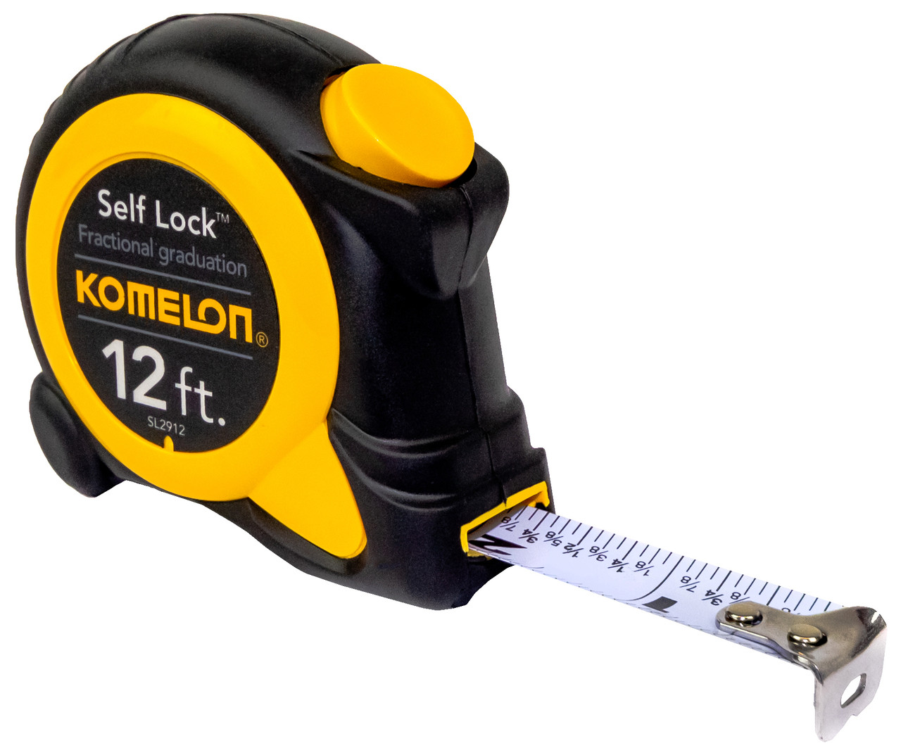 Komelon 12' X 5/8" Self-Lock Speed Mark Tape Measure, Yellow, 12Ft ...