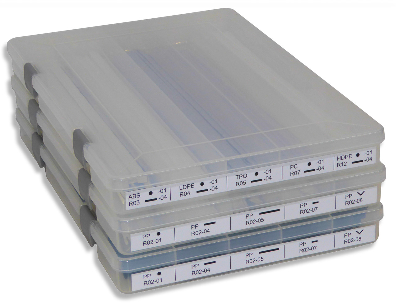 Polyvance Welding Rod Case, Set Of 3, Labeled, Complete With 21 Types ...