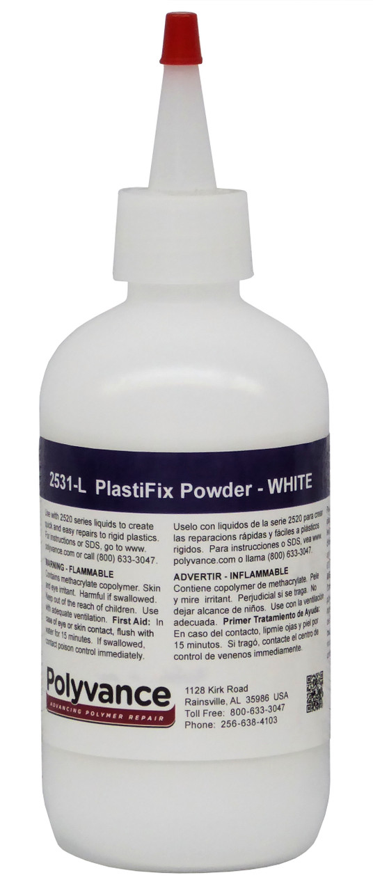 Polyvance Plastifix Powder, Small, 8 Fl Oz (236 Ml) White (2531-L) | JB ...