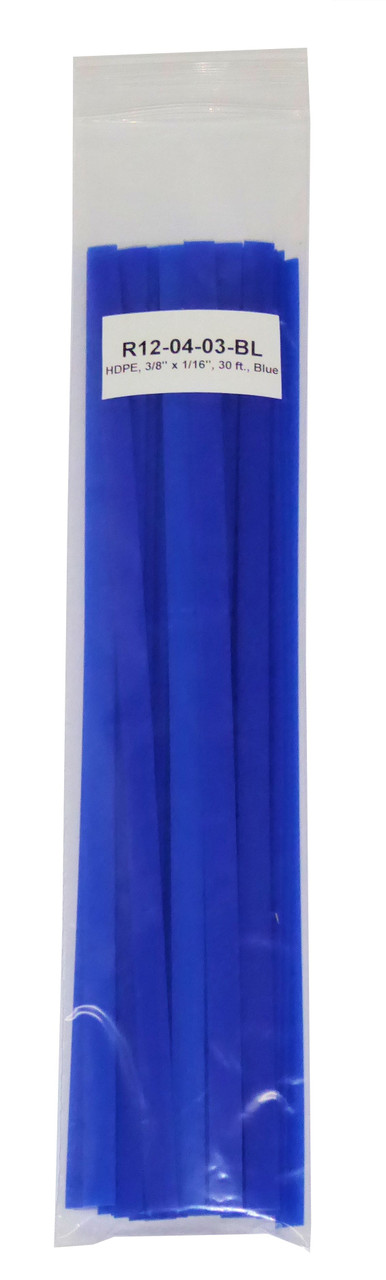 Polyvance High Density Polyethylene (Hdpe), 3/8" X 1/16", 30 Ft., Blue ...