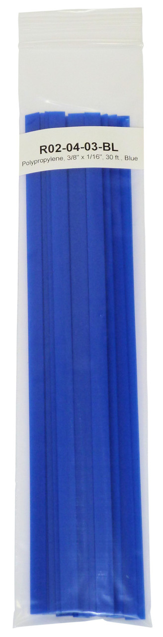 Polyvance Polypropylene Strip, 3/8" X 1/16", 30 Ft., Blue (R02-04-03-BL ...