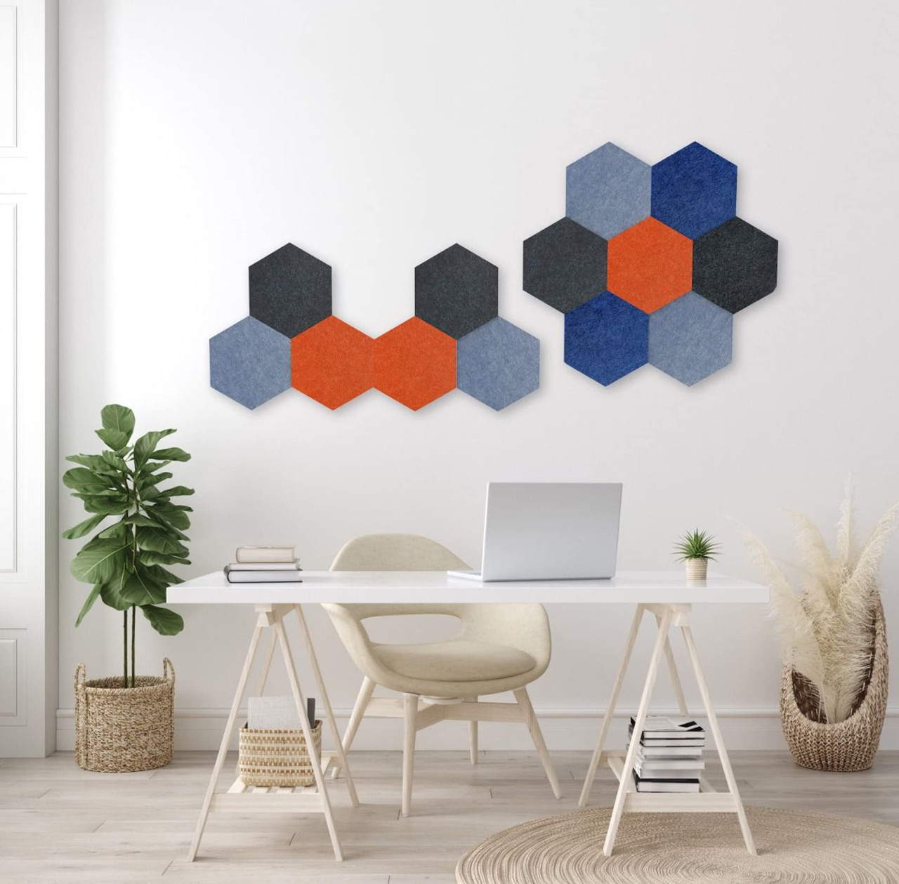 Luxor Workspaces Modern Acoustic Panels, Midnight Blue (RCLMHEX057 ...