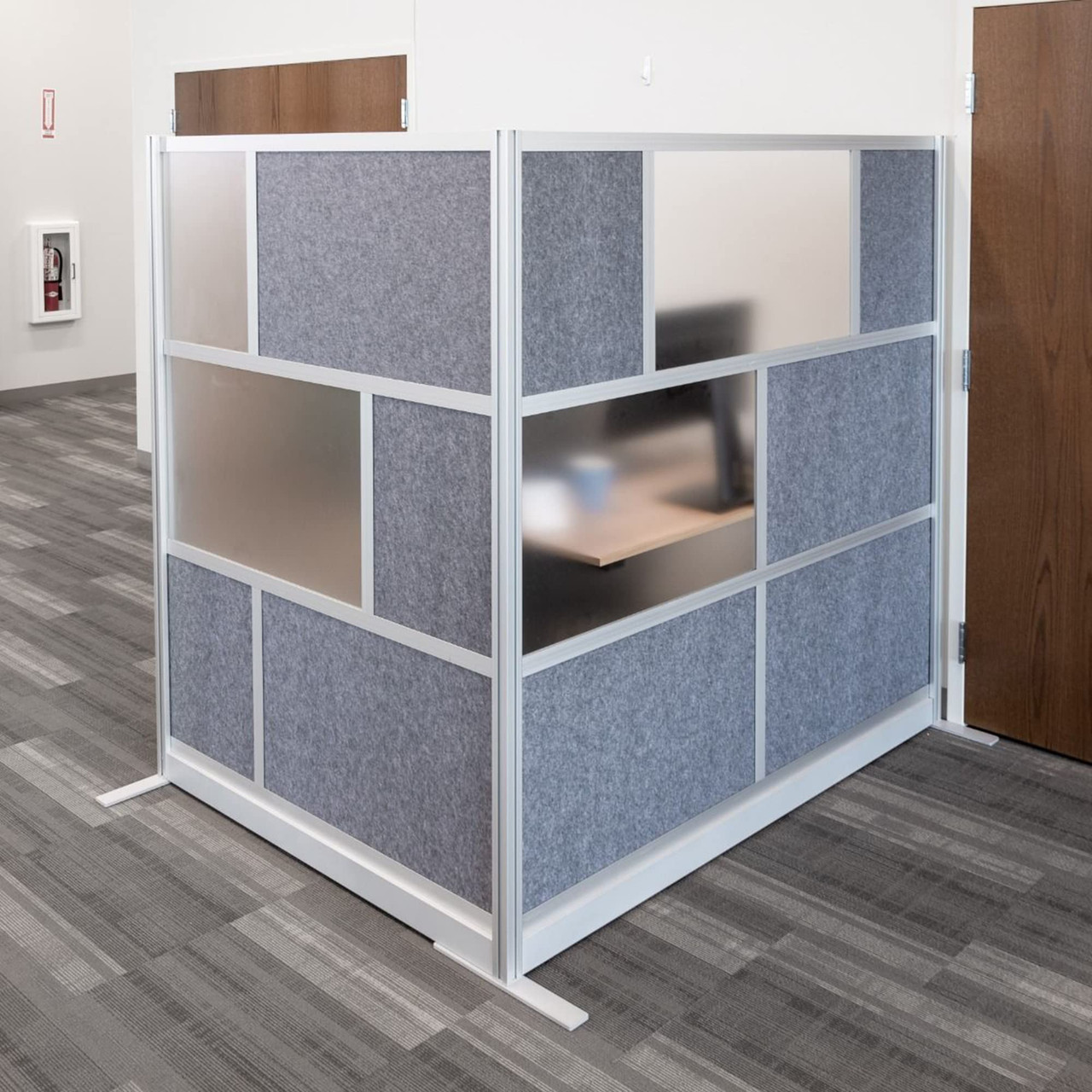 Luxor Workspaces Room Divider Wall System - 70" X 70" Add-On Wall (MW ...